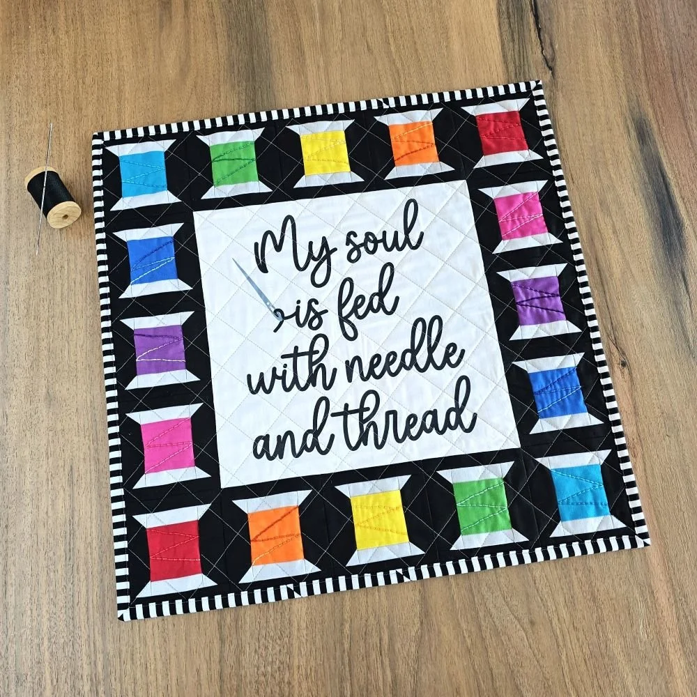 Needle and Thread Quilt Pattern and Fabric Panel — Crafty Staci