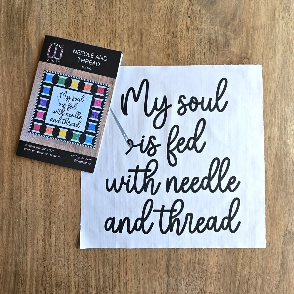 Needle and Thread Quilt Pattern and Fabric Panel — Crafty Staci