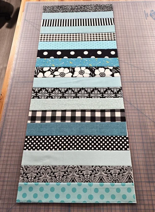 Quilt-As-You-Go Table Runner — Crafty Staci