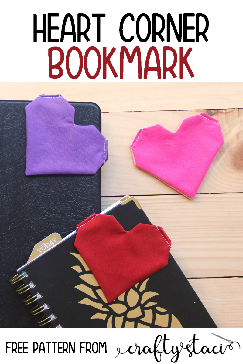 Heart Corner Bookmark — Crafty Staci