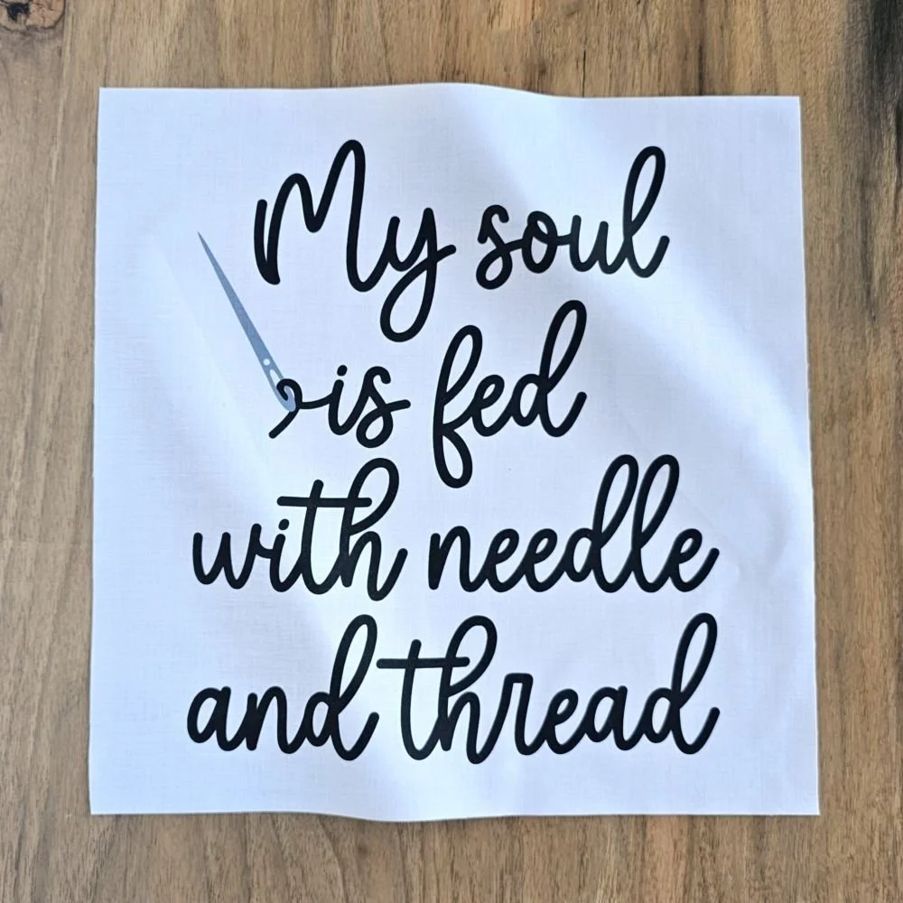 Needle and Thread Printed Fabric Panel — Crafty Staci