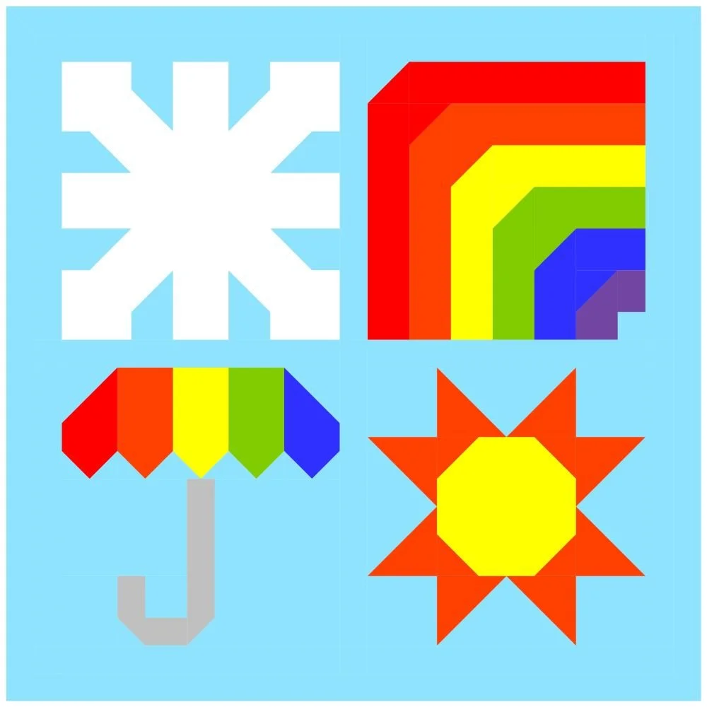 Seasonal Weather Quilt Blocks — Crafty Staci