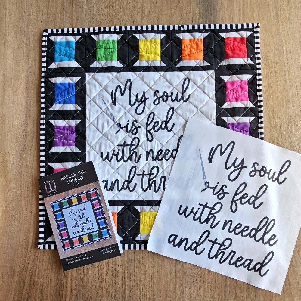 Needle and Thread Quilt Pattern and Fabric Panel — Crafty Staci