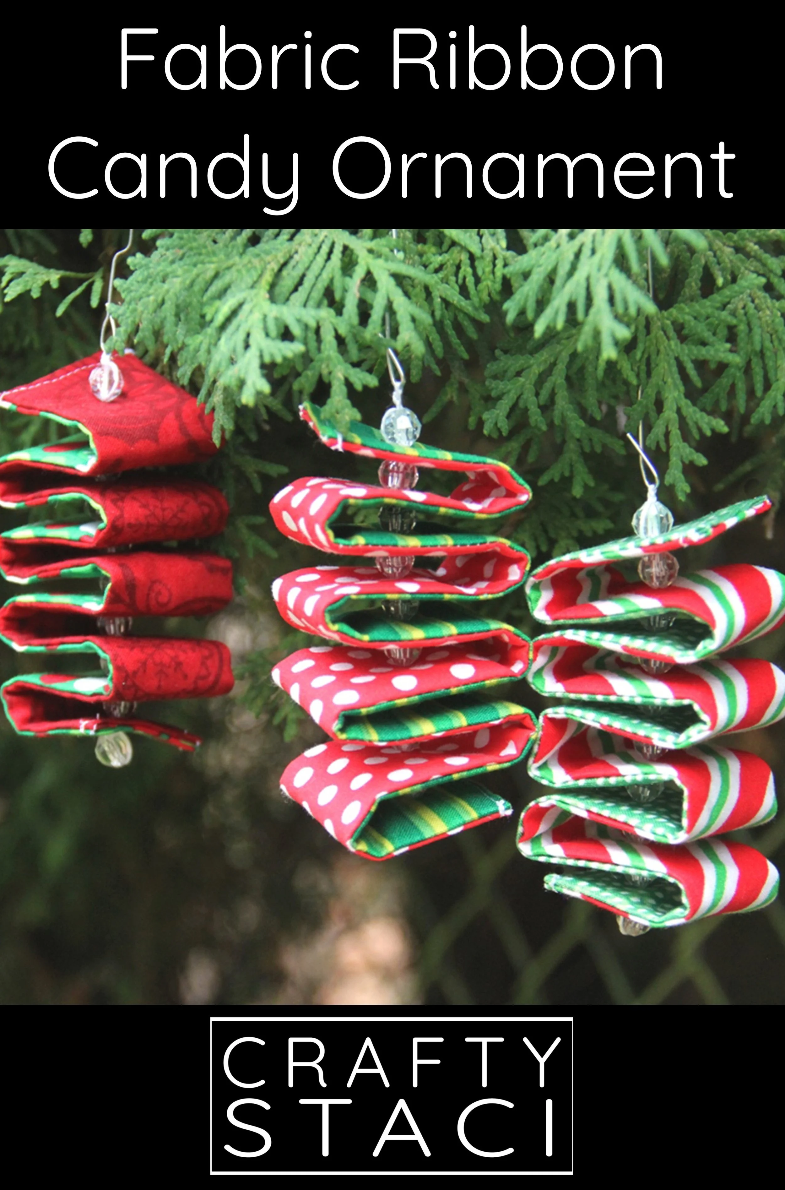 Fabric Ribbon Candy Ornament — Crafty Staci