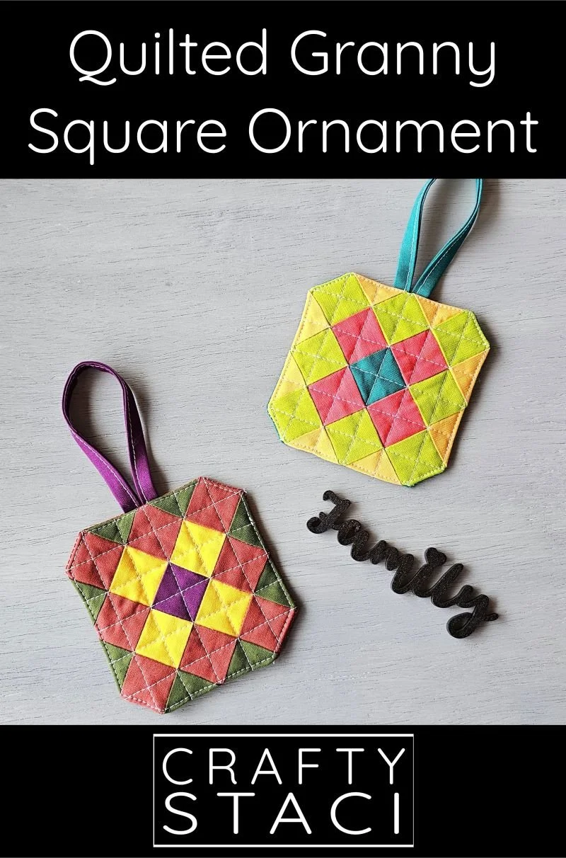 Quilted Granny Square Ornament — Crafty Staci
