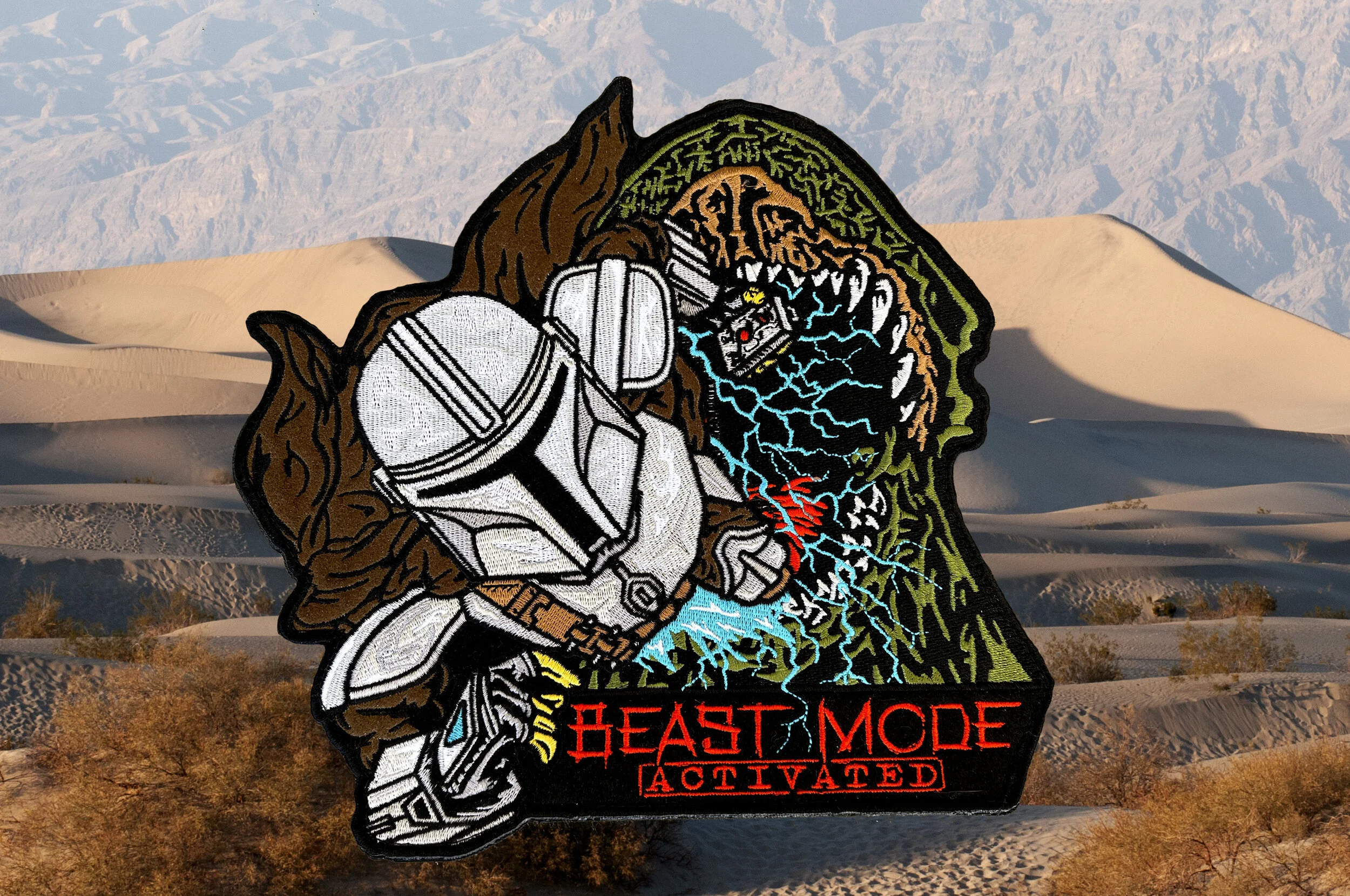 Beast Mode Activated MEGA Mando Patch — Overland Swag