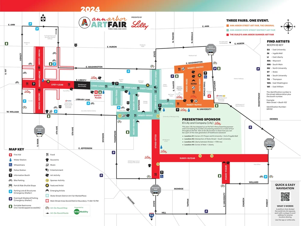 Map — Ann Arbor Art Fair