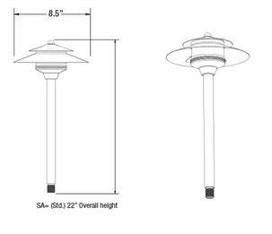 Unique Lighting Systems | Unique Lancer 6 L6-12-L27-WB LED Path Light w ...