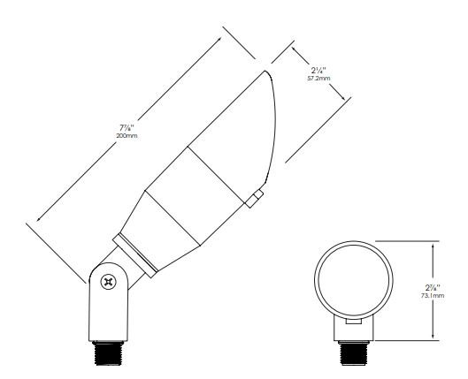 Vista Outdoor Lighting | Vista GR-2216-Z-4.5-W-36 Up Light w/ 4.5 Watt ...