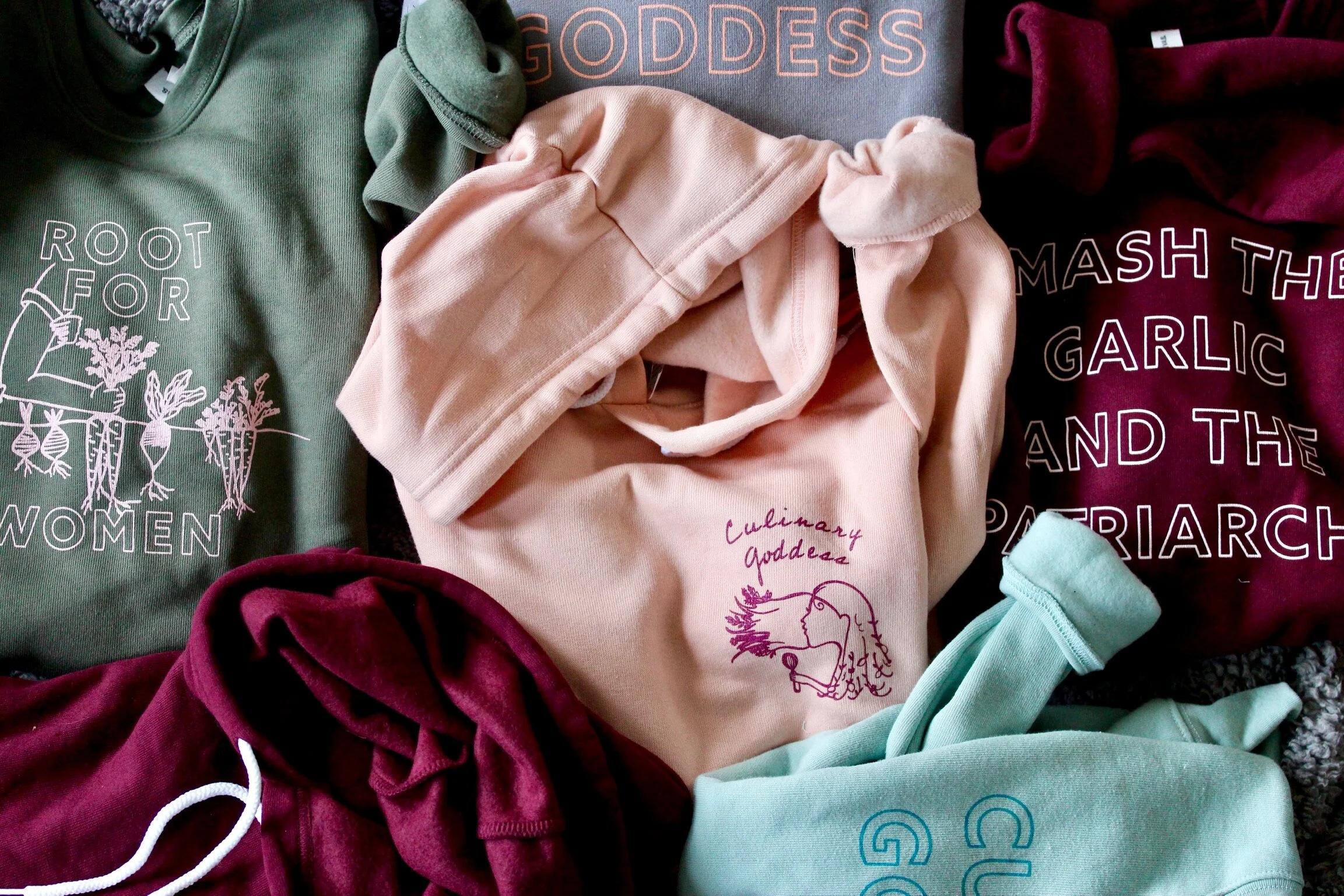 Feminist merchandise for foodies | Smash the Garlic and the Patriarchy