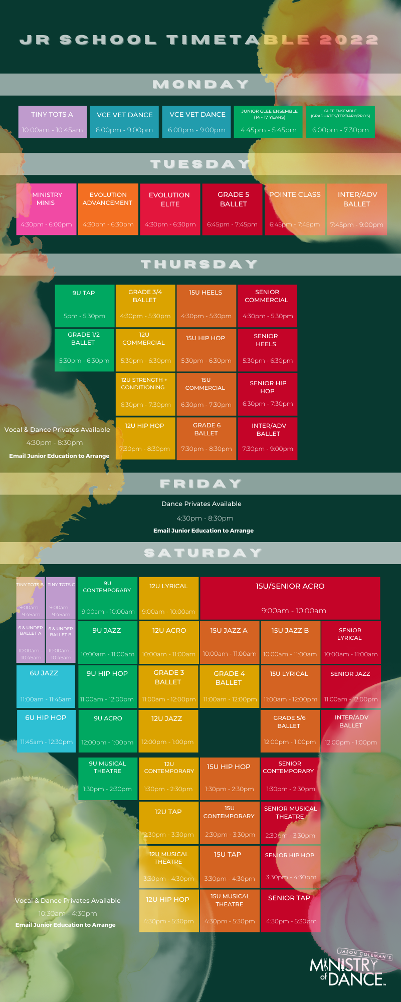 TIMETABLE JCMOD timetable-jcmod