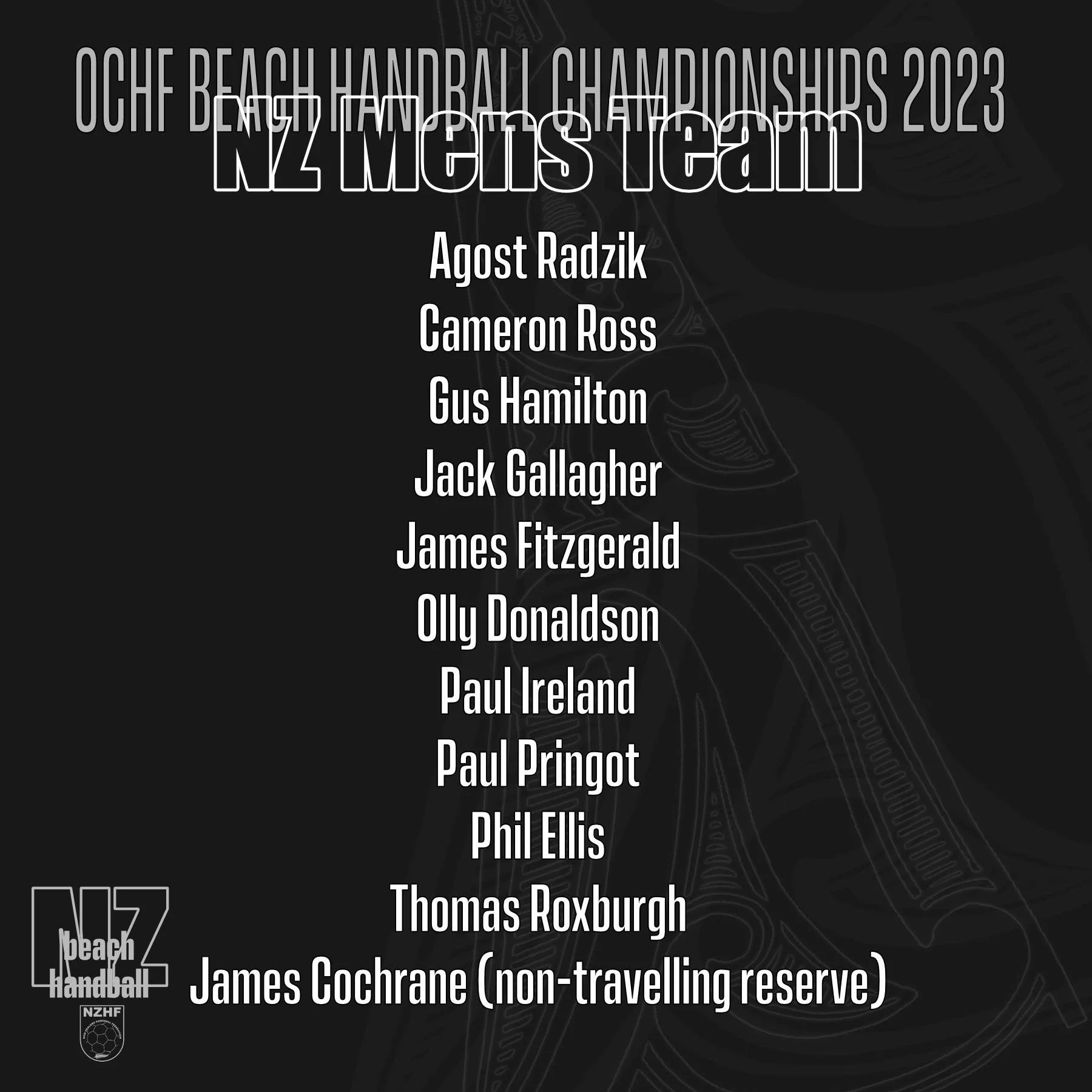 NZ Beach Handball Team Selection 2023 — New Zealand Handball Federation