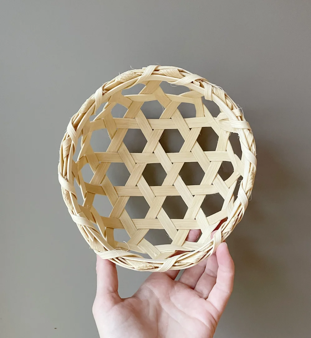 4th Monday in April Mini-class Hexagonal Weaving - Shaker Cheese Basket ...