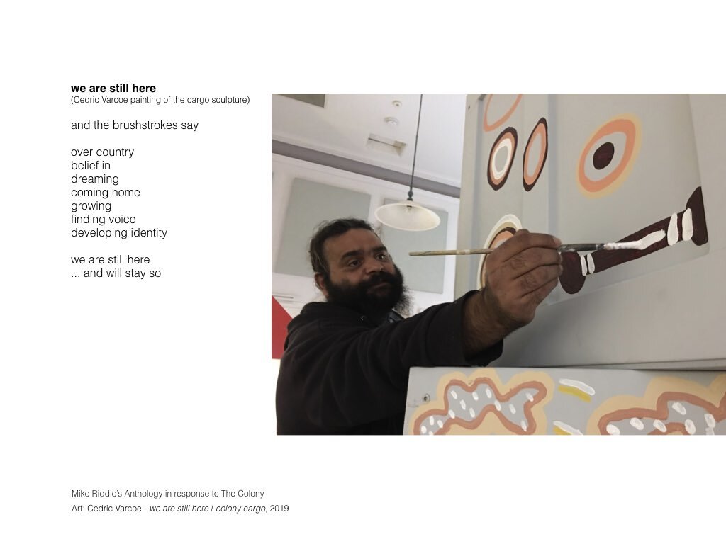 Poet responds to The Colony — Change Media