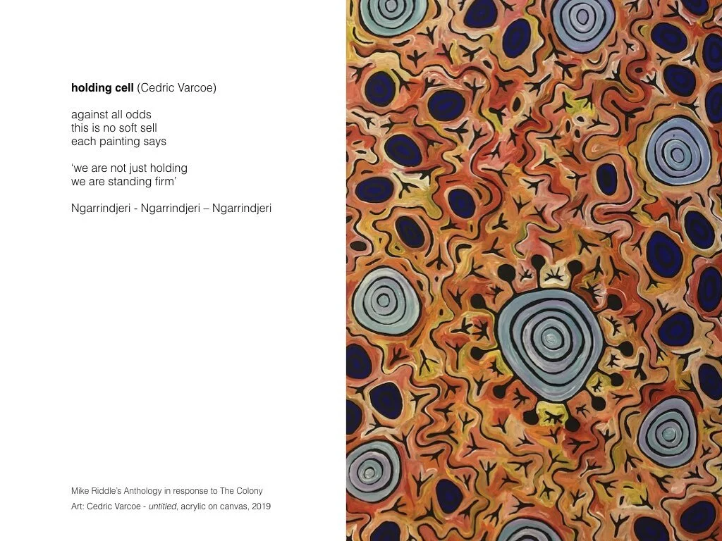 Poet responds to The Colony — Change Media