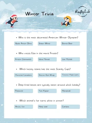 30+ Fun Winter Trivia Questions And Answers For Work