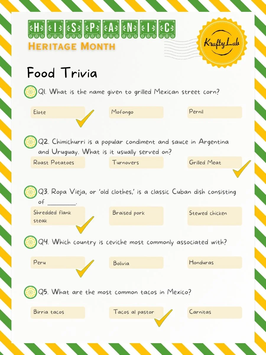 Hispanic Heritage Month Trivia Questions For Virtual Teams