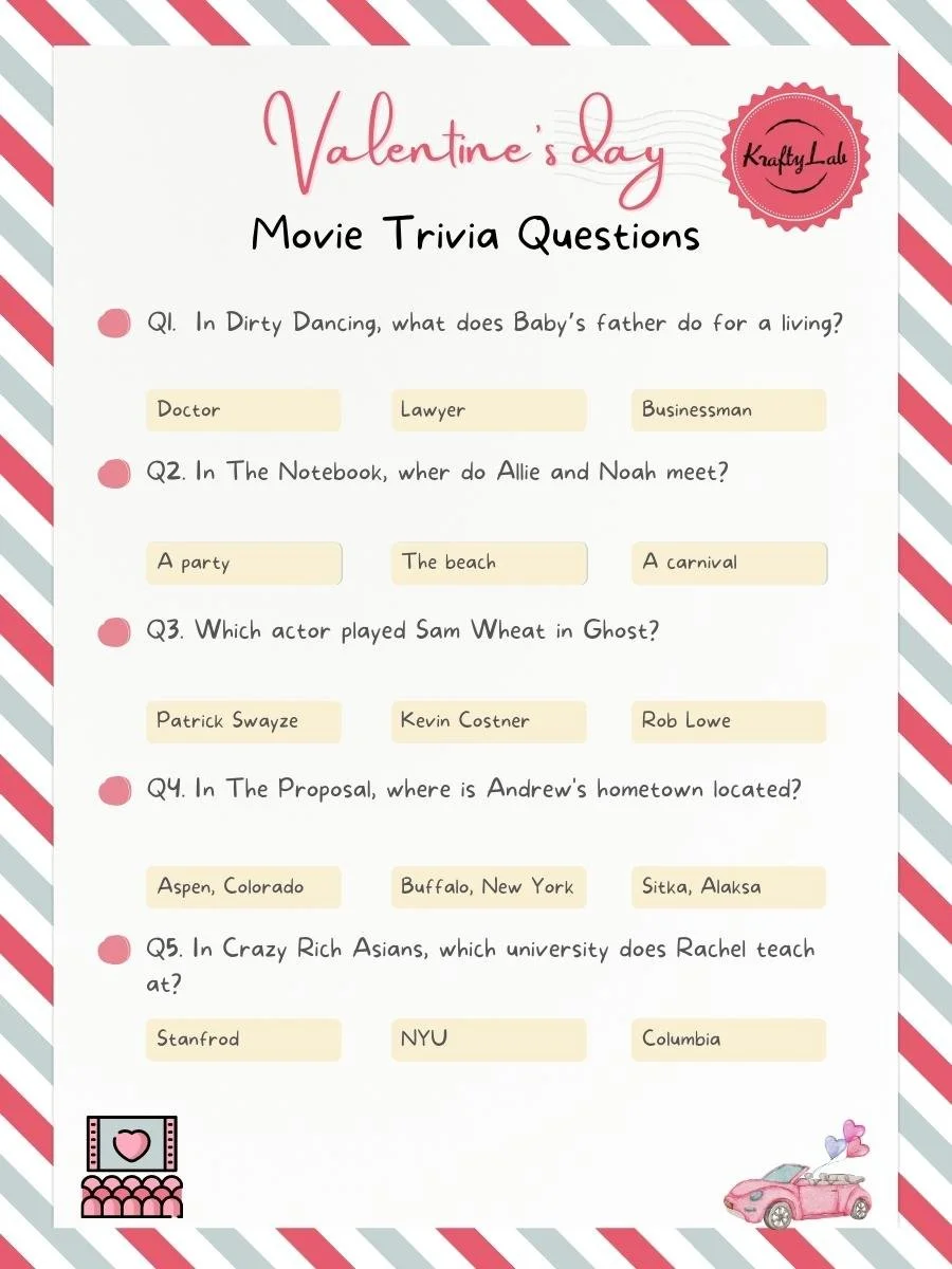 40 Fun Valentine’s Day Movie Trivia Questions For Work