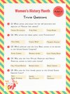 40+ Inspiring Women's History Month Trivia Questions