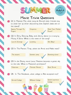 30+ Fun Summer Trivia Questions And Answers