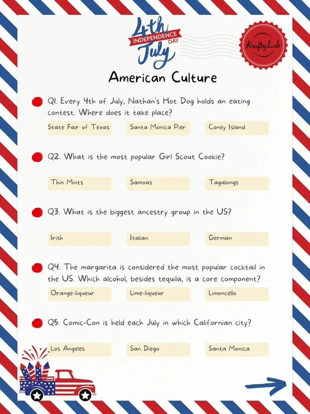 Fun Trivia Questions For 4th Of July Events At Work