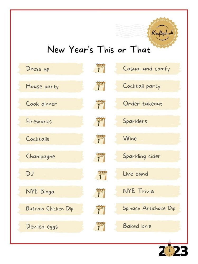 30+ Fun New Year's This Or That Questions For Work