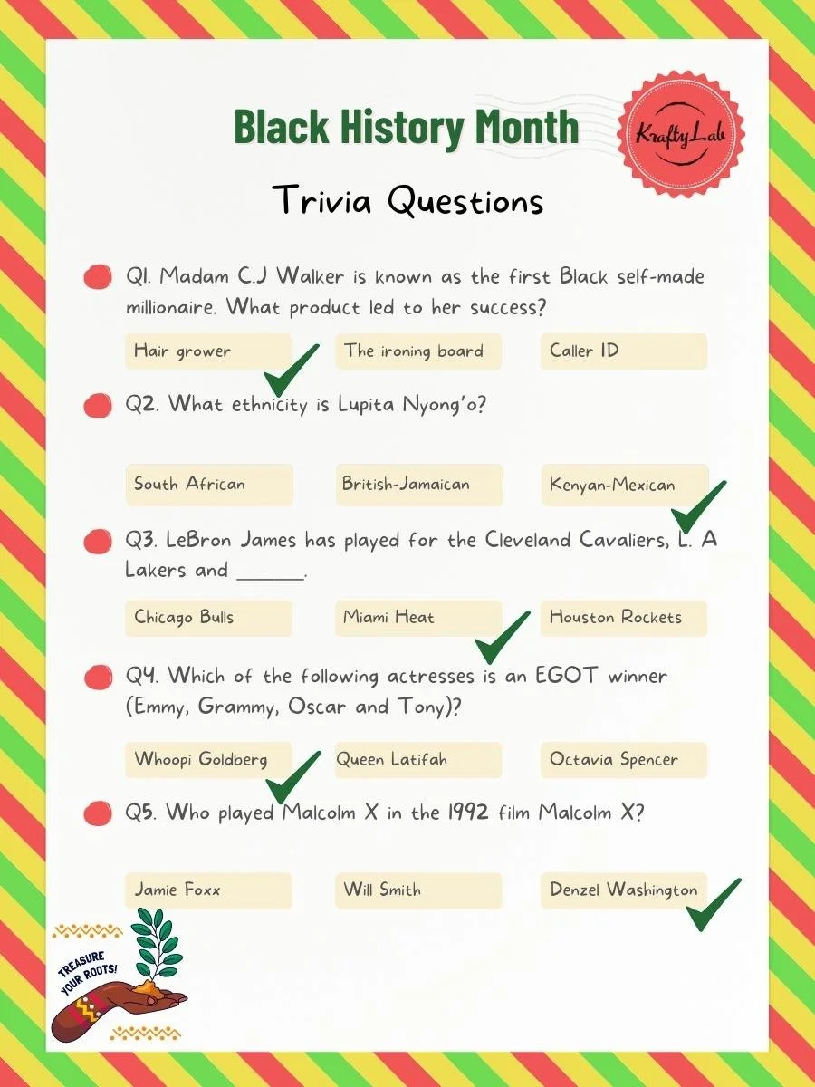 40 Black History Month Trivia Questions For Work 40 Black History Month Trivia Questions For Work