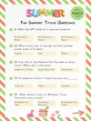 30+ Fun Summer Trivia Questions And Answers