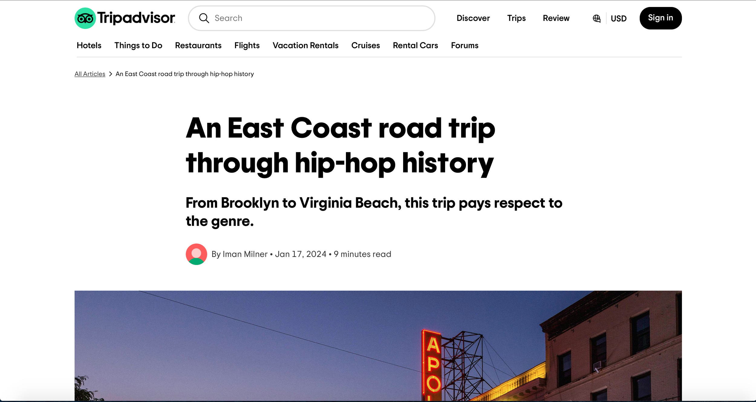 Tripadvisor: An East Coast road trip through hip-hop history — Iman N ...