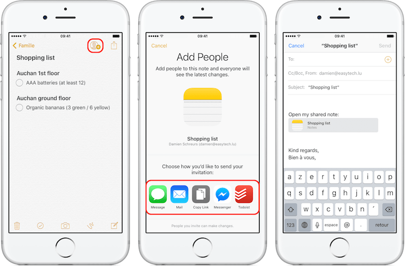 How to collaborate with others on the same note from your iPhone — EasyTECH