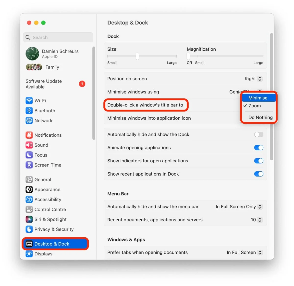How to quickly minimize application windows on your Mac with a double-click — EasyTECH