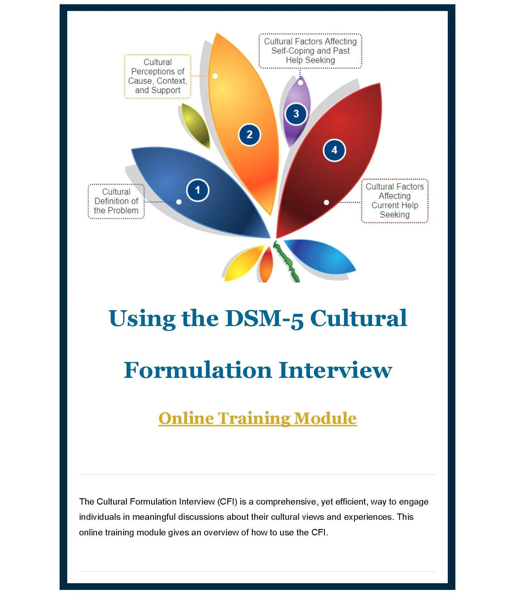 Cultural Formulation Interview Engages People in Meaningful Discussions ...