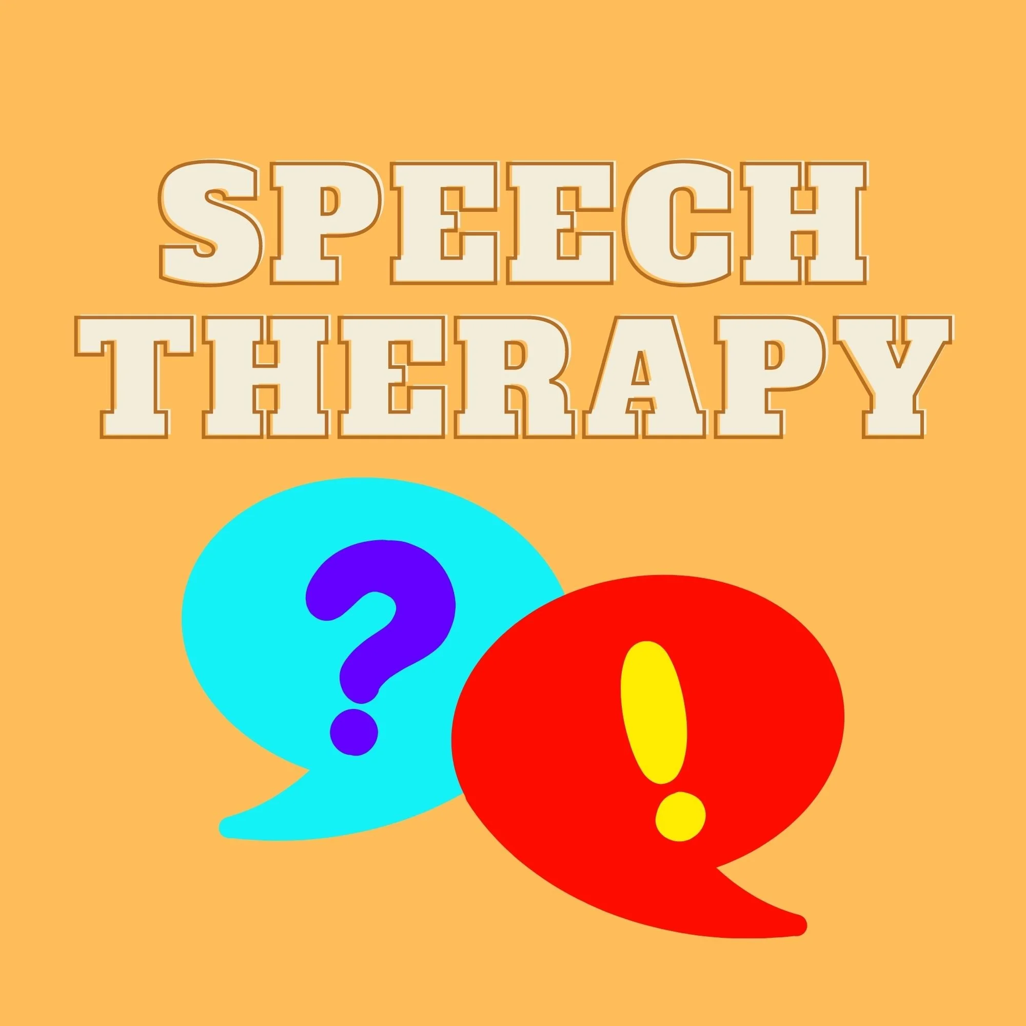Colorful Speech Therapy Posters