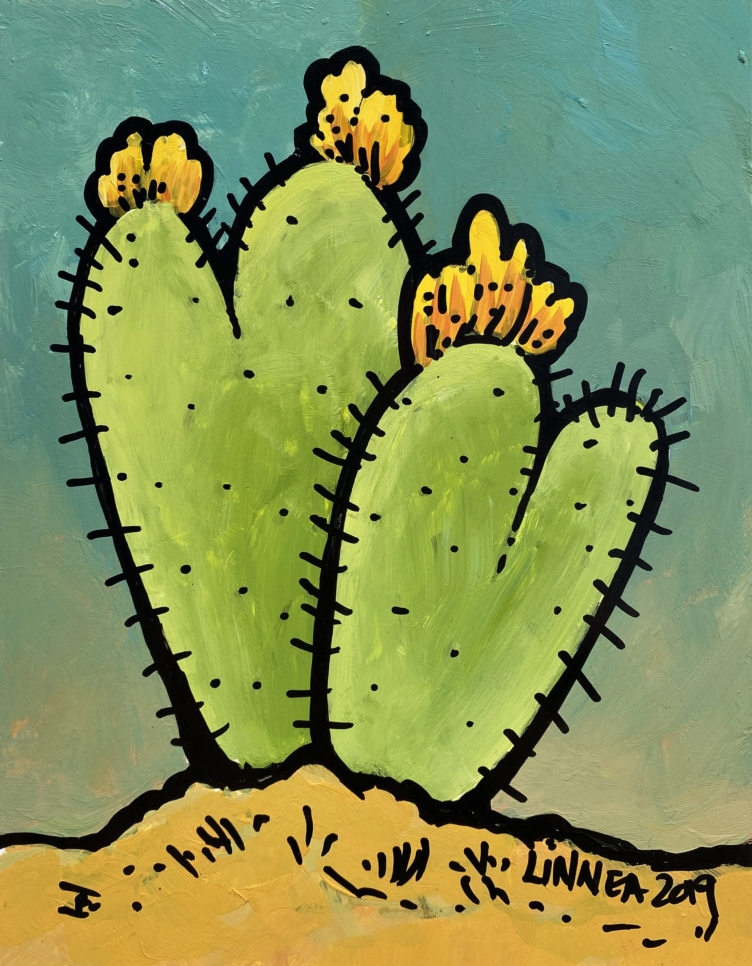 Prickly Love - Cactus 36 - Yellow Hearts — Inside The Robot
