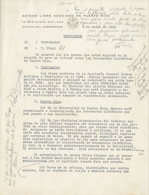 Sobre los inicios del Archivo General de Puerto Rico... — Archivo ...