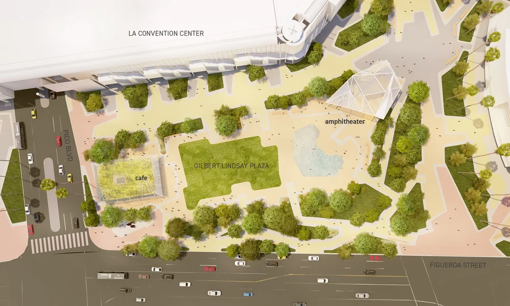 GILBERT LINDSAY PLAZA AMPHITHEATER AND CAFE — CHEE SALETTE