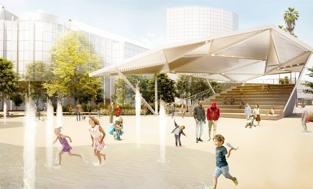 GILBERT LINDSAY PLAZA AMPHITHEATER AND CAFE — CHEE SALETTE