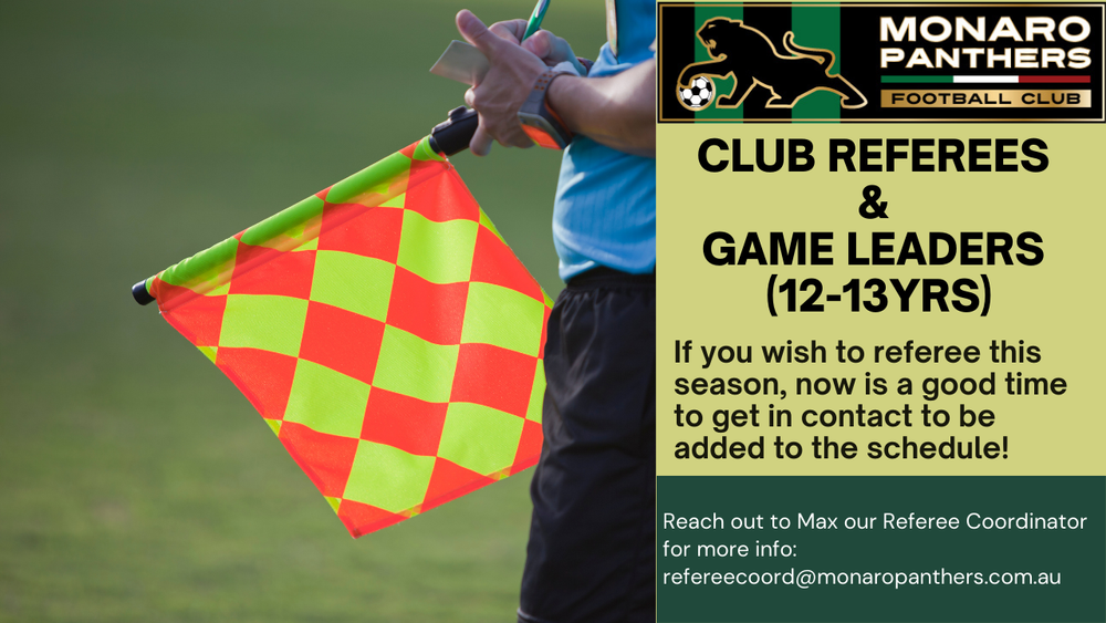 MPFC - CALLING ALL CLUB REFEREES