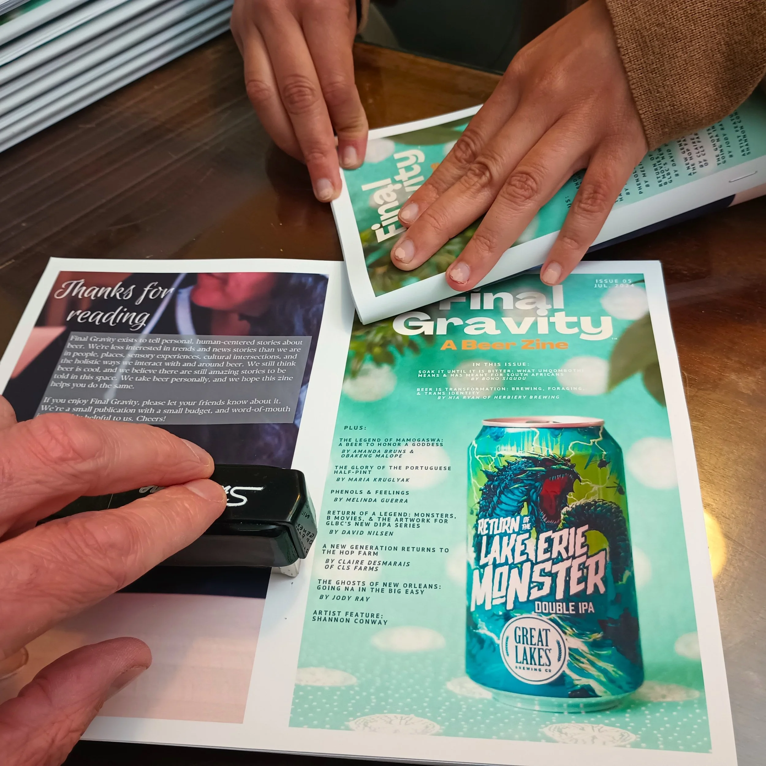 Final Gravity: Launching a Zine When the World Lives Online — Beervana