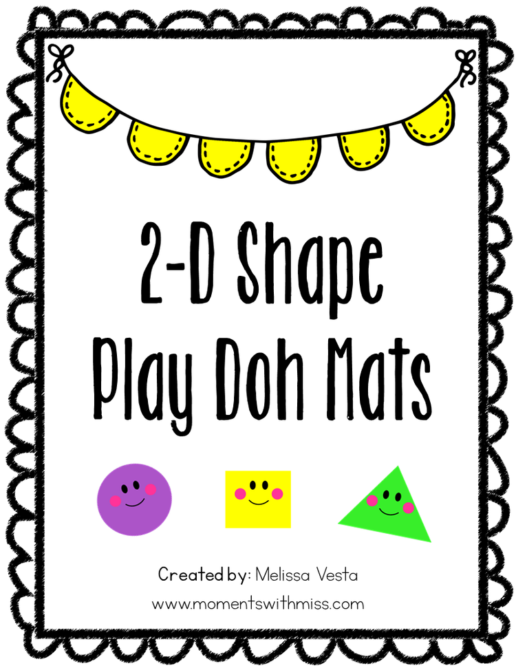 Shape Play Doh Mats — Oh Hey Let's Play