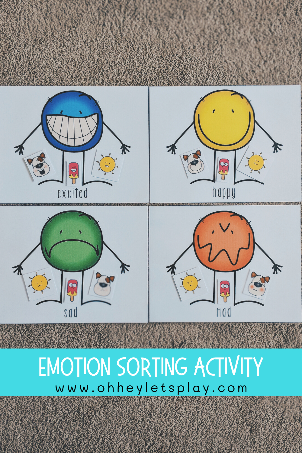 Emotion Sorting Activity — Oh Hey Let's Play