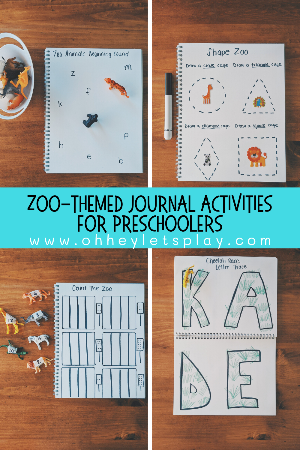Zoo-Themed Journal Activities for Preschoolers — Oh Hey Let's Play