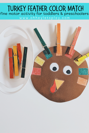 Turkey Feather Color Match — Oh Hey Let's Play