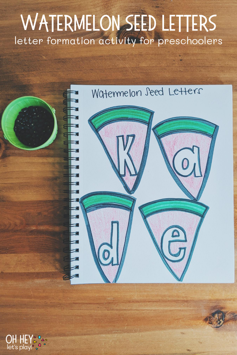 Watermelon-Themed Journal Activities for Preschoolers — Oh Hey Let's Play