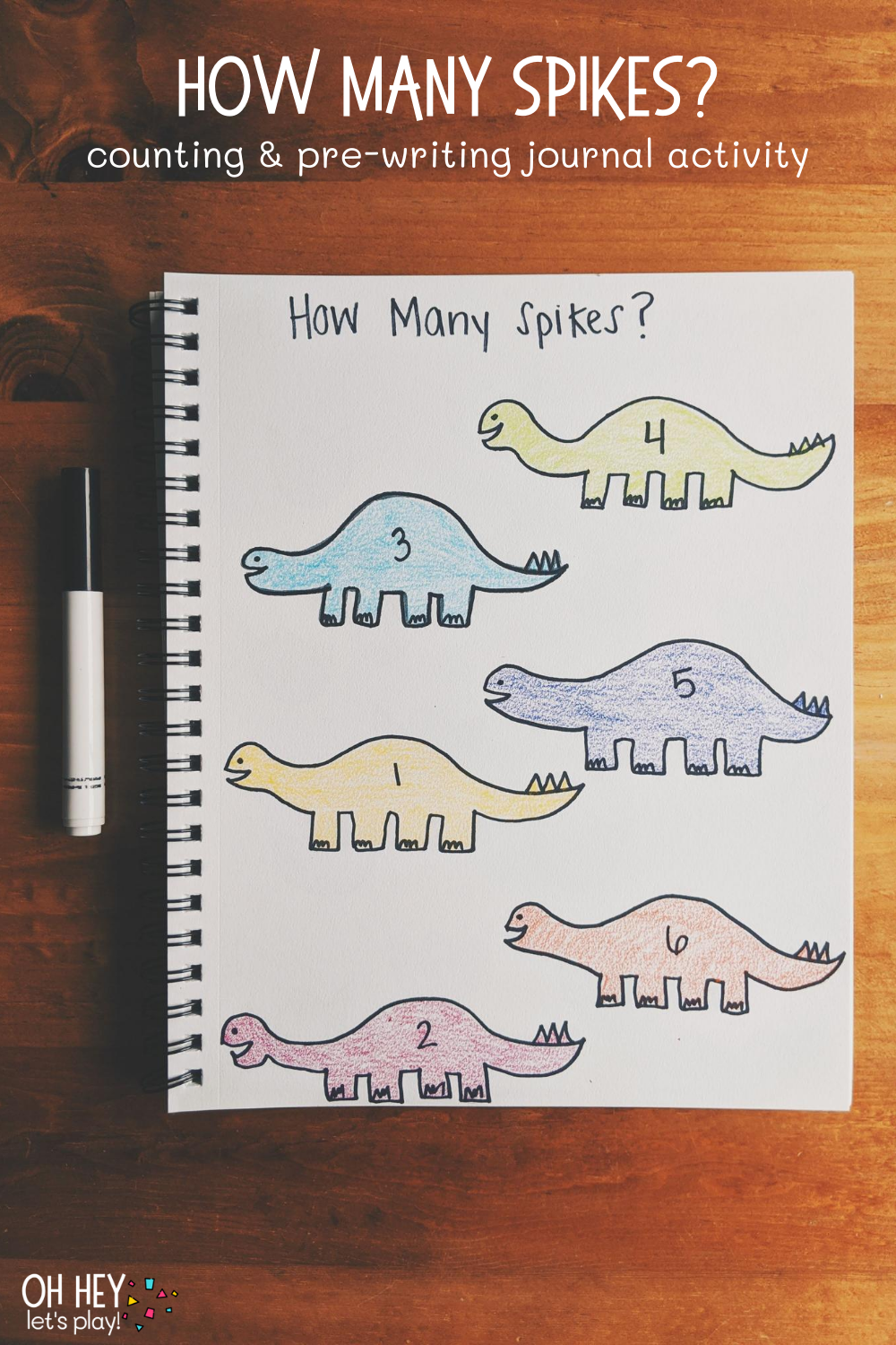 Dinosaur-Themed Journal Activities for Preschoolers — Oh Hey Let's Play