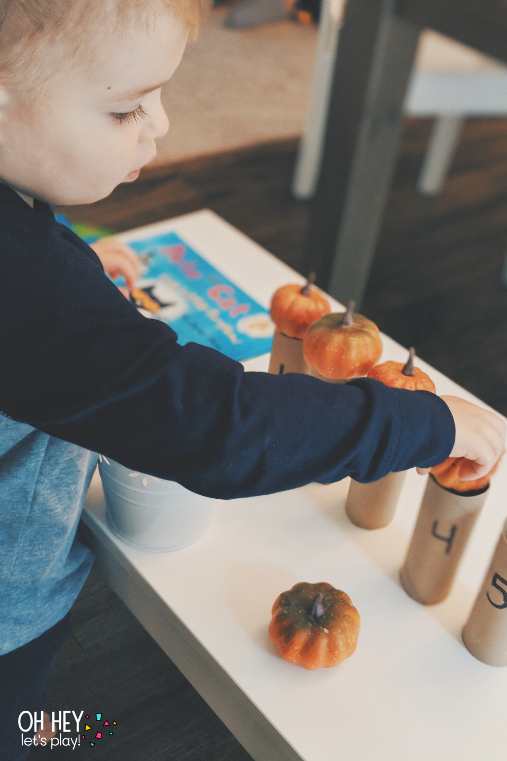 "5 Little Pumpkins" Counting Activity for Toddlers — Oh Hey Let's Play