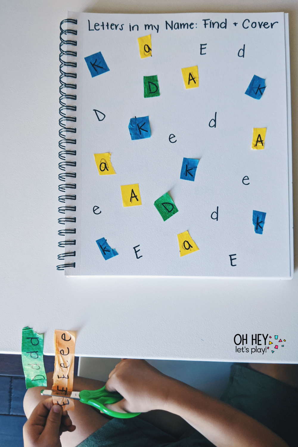7 Name Journal Activities for Preschoolers — Oh Hey Let's Play