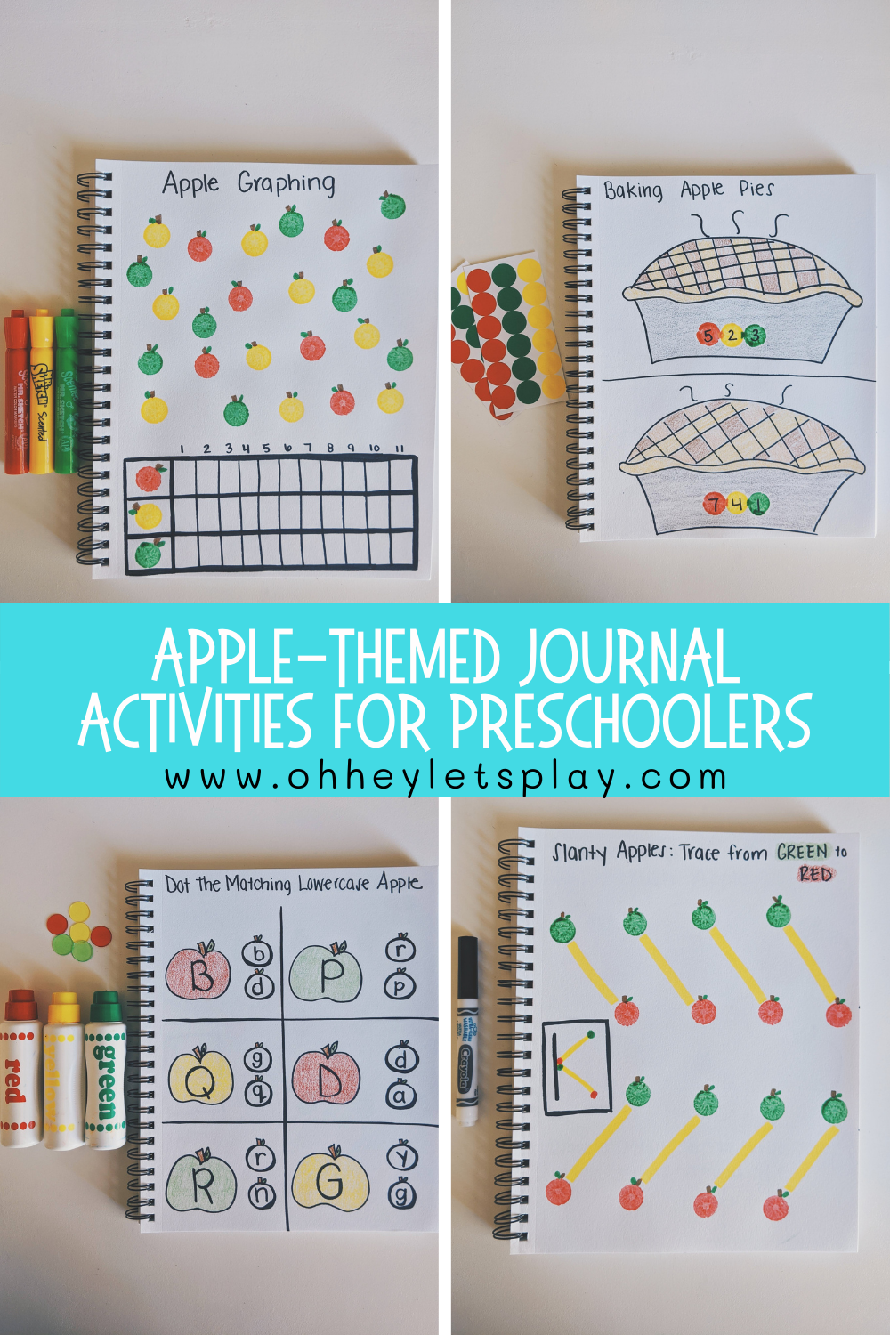 Apple-Themed Journal Activities for Preschoolers — Oh Hey Let's Play