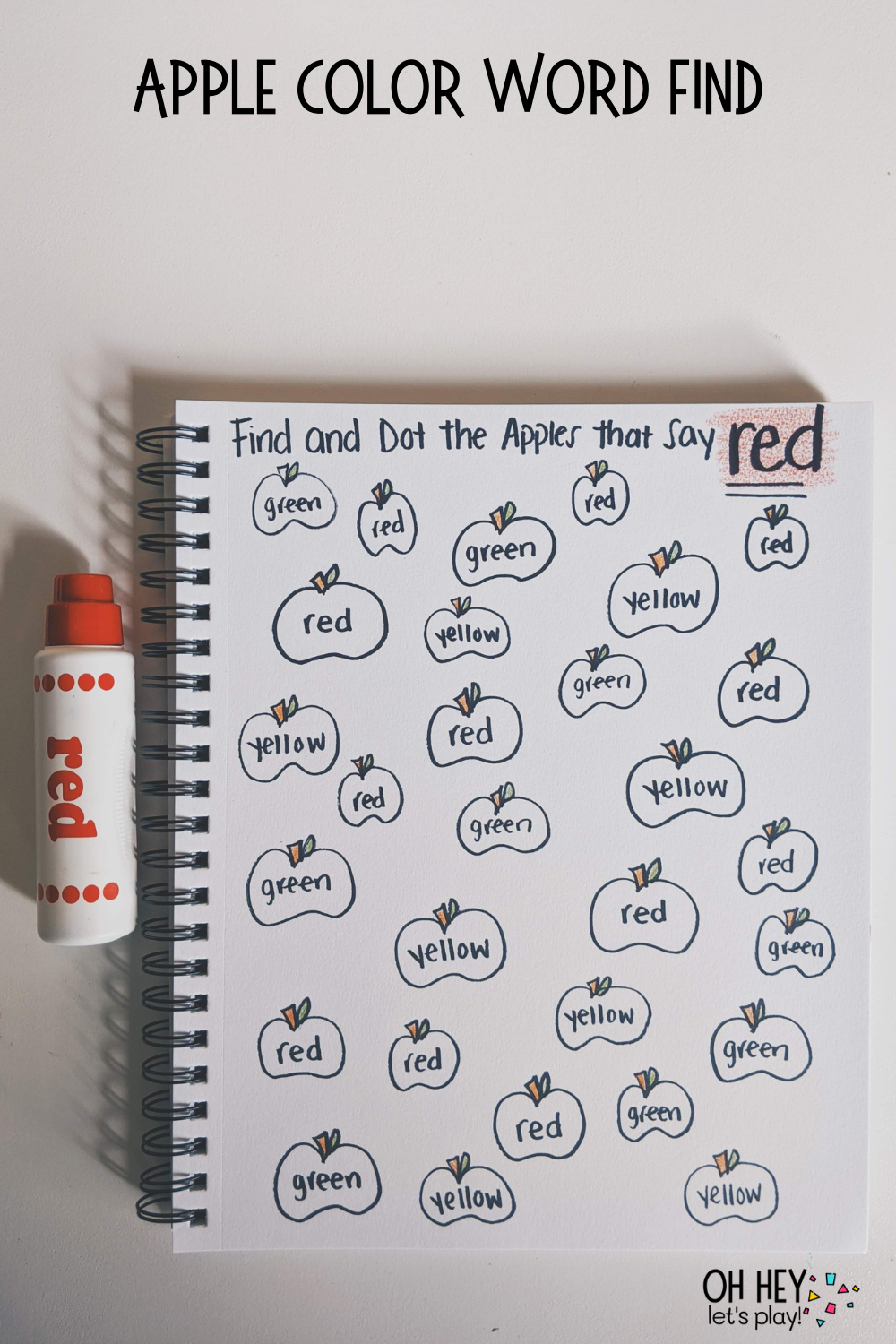 Apple-Themed Journal Activities for Preschoolers — Oh Hey Let's Play