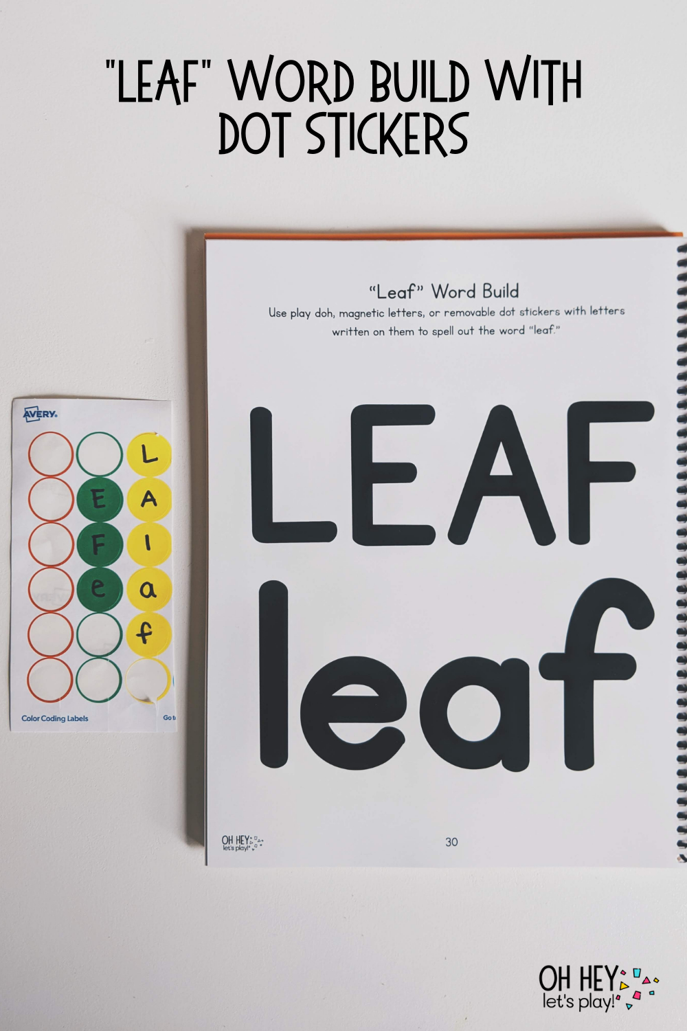 Learning Sight Words with Fall Leaves — Oh Hey Let's Play